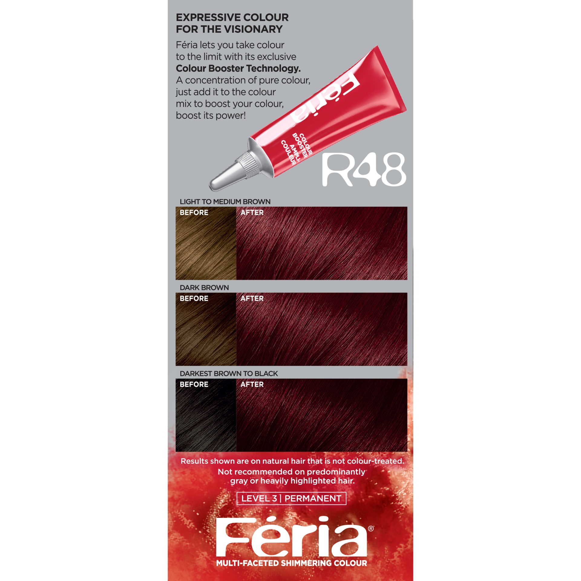 L'Oréal Paris Feria Multi-Faceted Shimmering Color Power Reds - R48 ...