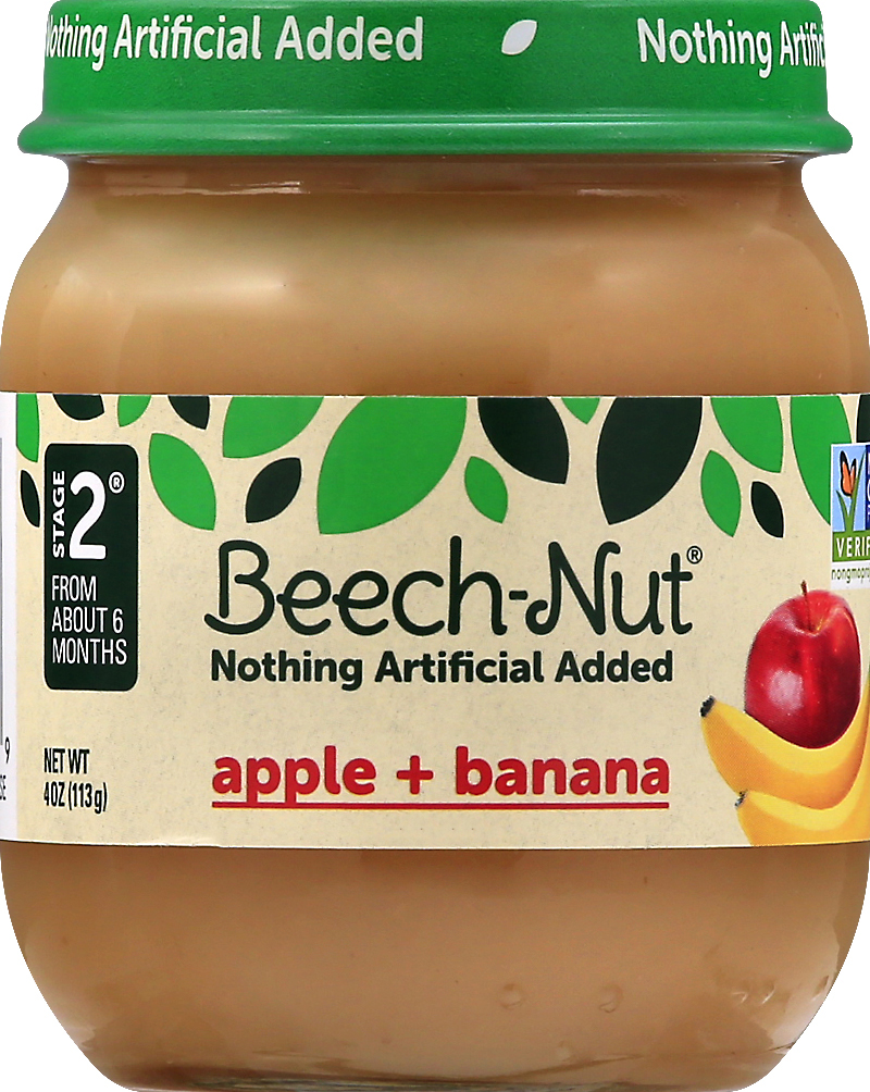 Beech-Nut Stage 2 Apples & Bananas 4 oz | Shipt