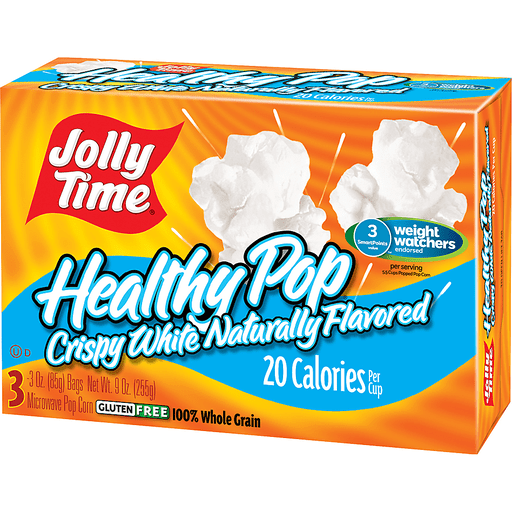 Jolly Time Healthy Pop Microwave Popcorn Crispy White 3 ct; 3 oz | Shipt