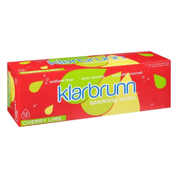 Klarbrunn Cherry Lime Naturally Sourced Sparkling Water 12 ct; 12 fl oz ...