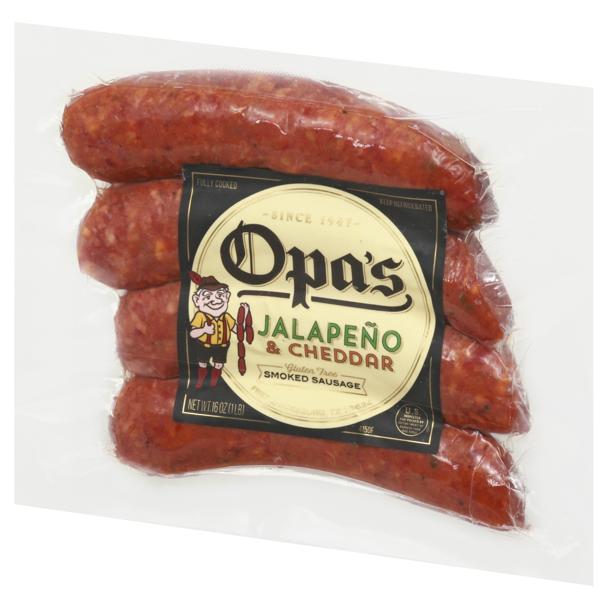 Opa's Jalapeno & Cheese Smoked Sausage Small pack 1 lb | Shipt
