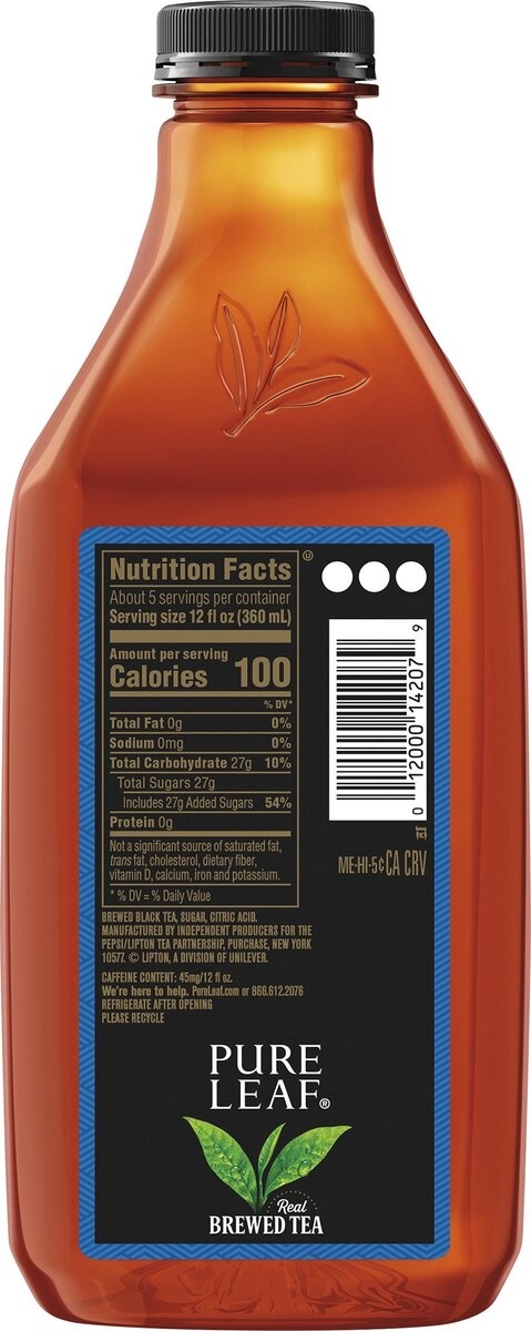 Pure Leaf Tea No Lemon Iced Tea 64 fl oz | Shipt