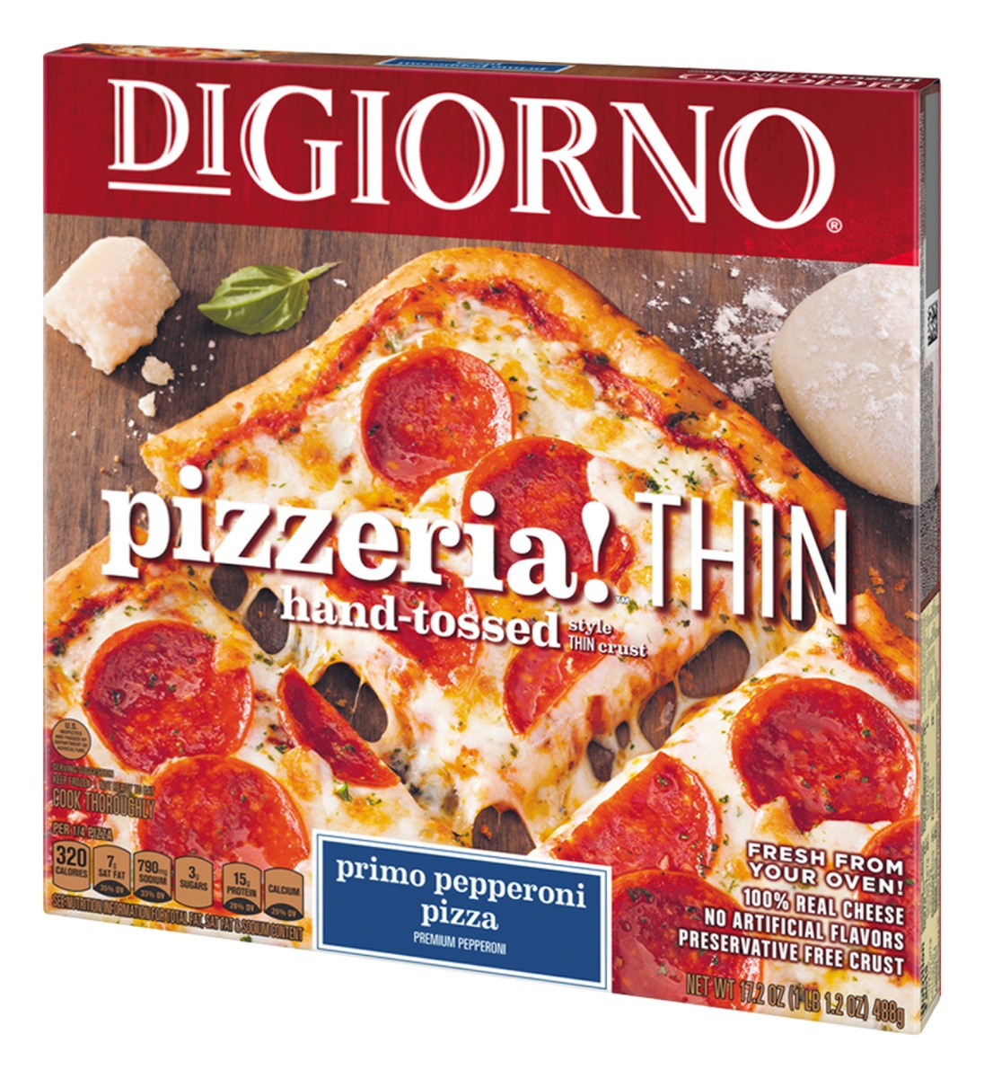 DiGiorno Pizzeria! Primo Pepperoni Frozen Pizza on a Thin Hand-Tossed ...