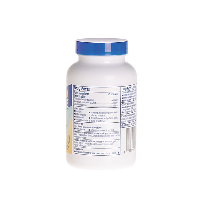 Mylanta One Antacid and Anti-Gas Single-Dose Chewable Tablets - Lemon ...