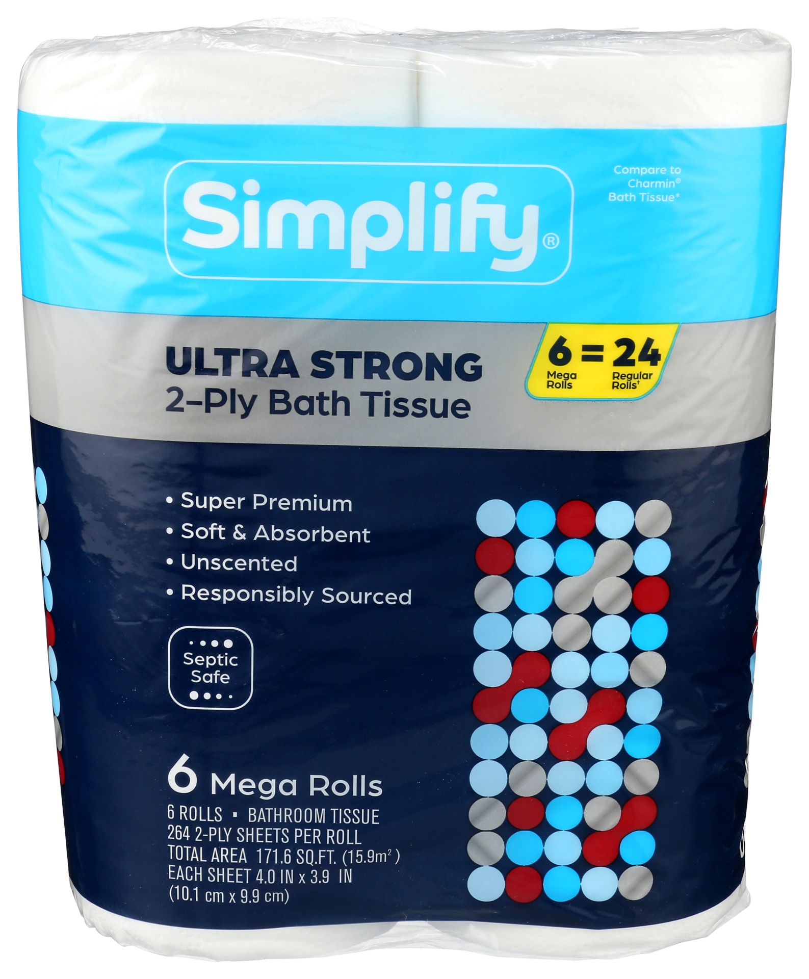 Simplify Bath Tissue Ultra Strong 6 ct | Shipt