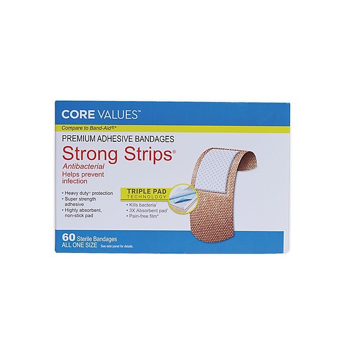 Core Values Strong Strips Bandages 60 ct | shipt