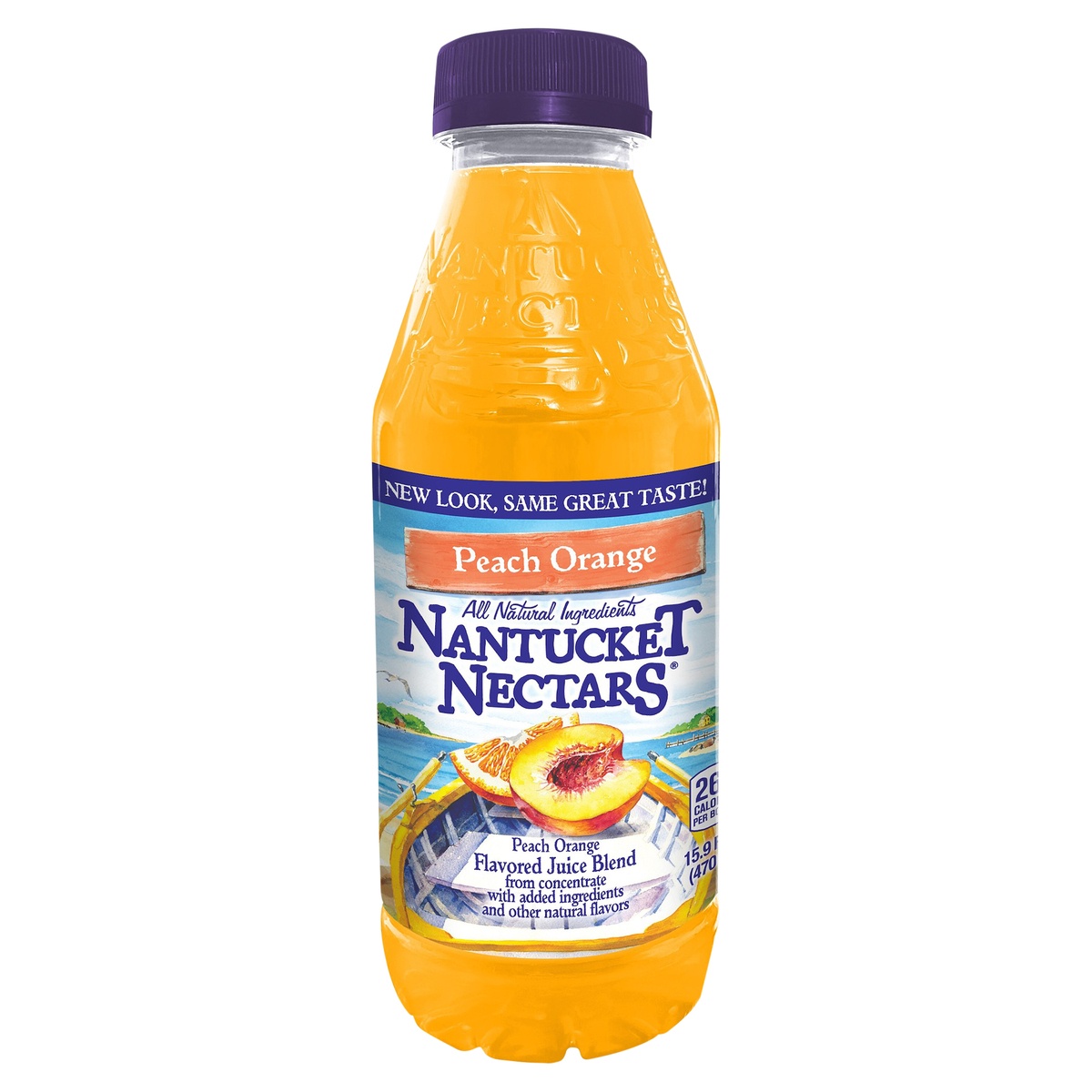 Nantucket Nectars Peach Orange, 15.9 fl oz plastic bottle 15.9 fl oz ...