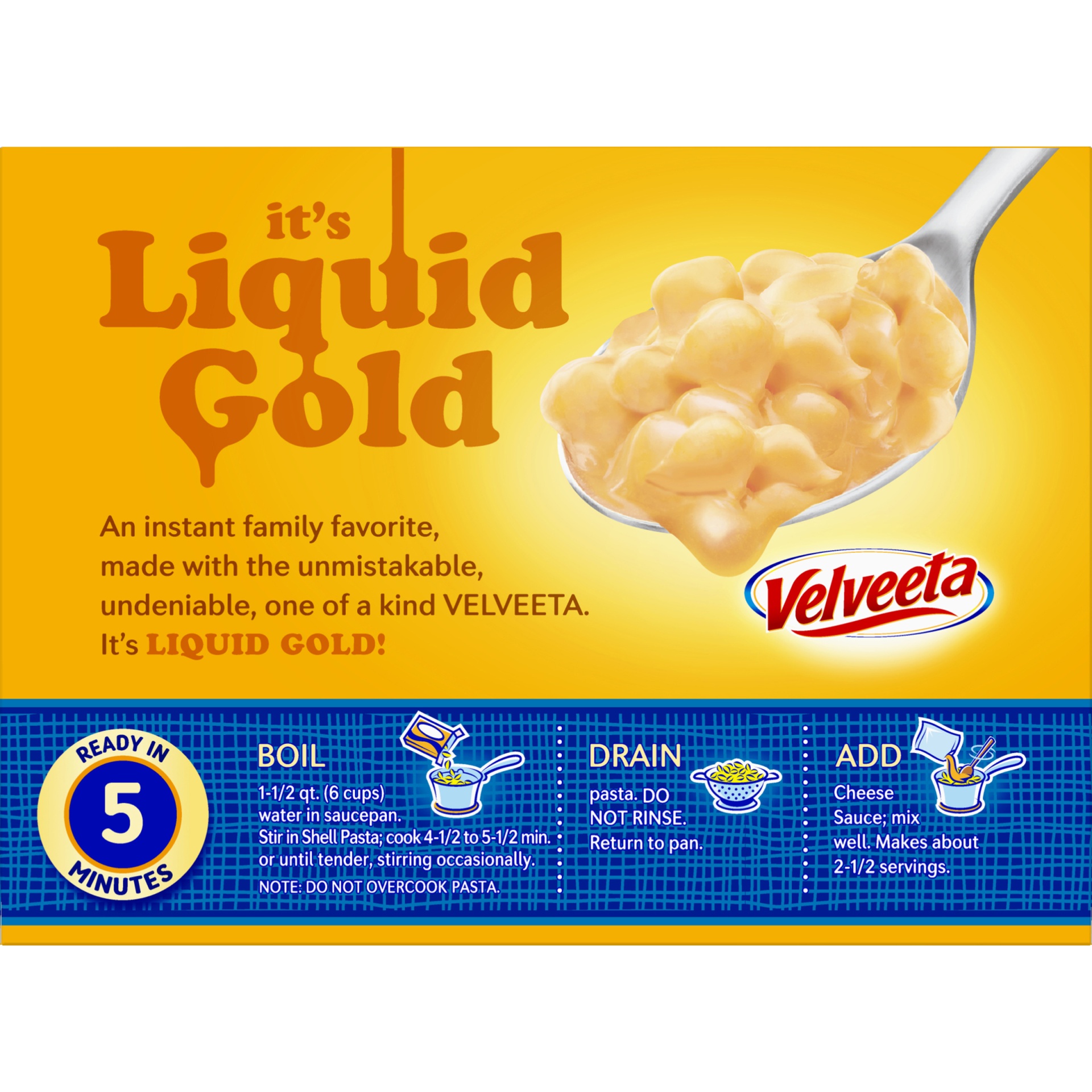Velveeta Shells & Cheese Mini Shell Pasta & Cheese Sauce Meal 10.1 oz ...