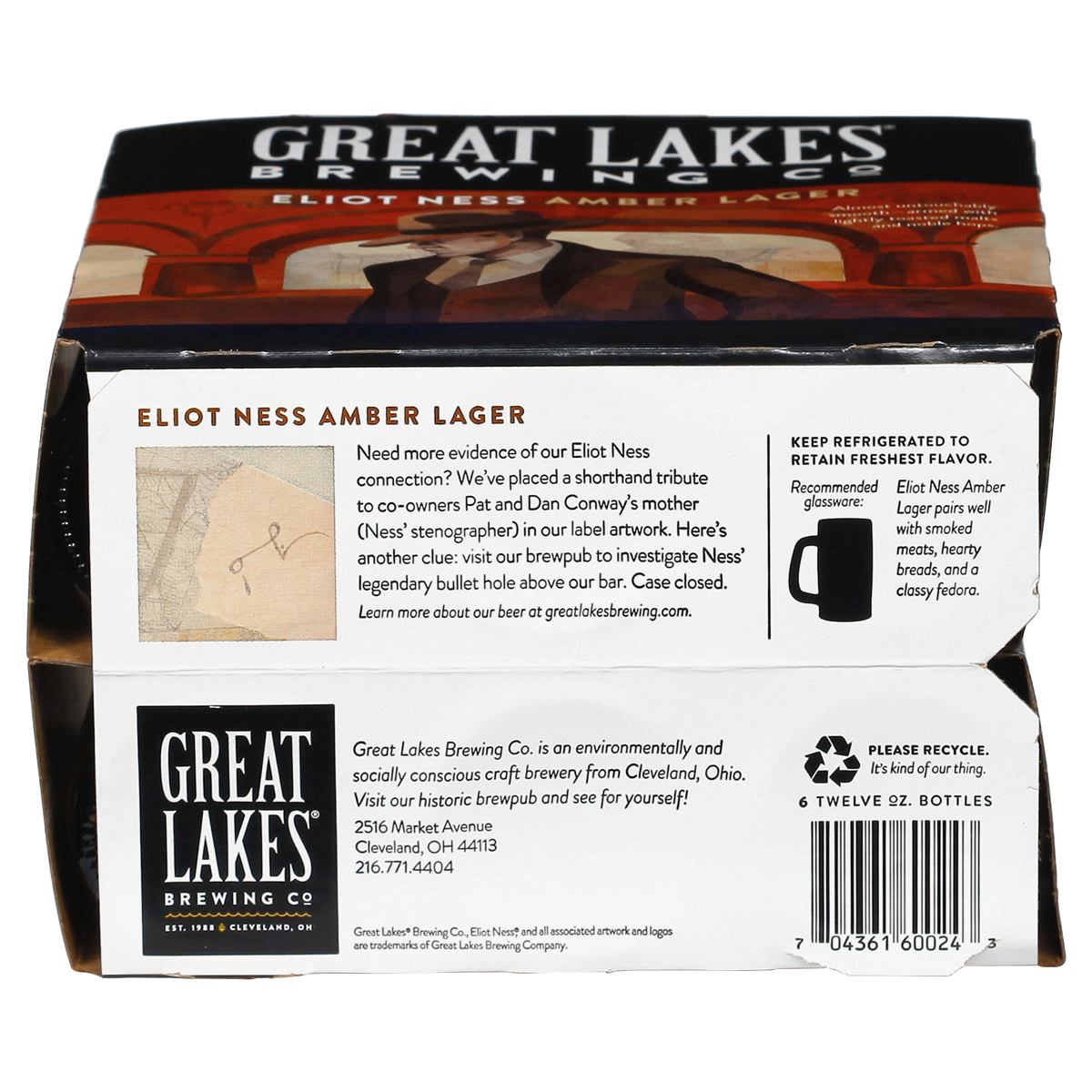 Great Lakes Brewing Co. Great Lakes Eliot Ness Amber Lager Bottles 6 ct ...