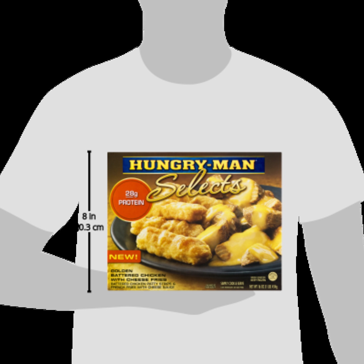Hungry-Man Selects Golden Battered Chicken With Cheese Fries 16 oz | Shipt