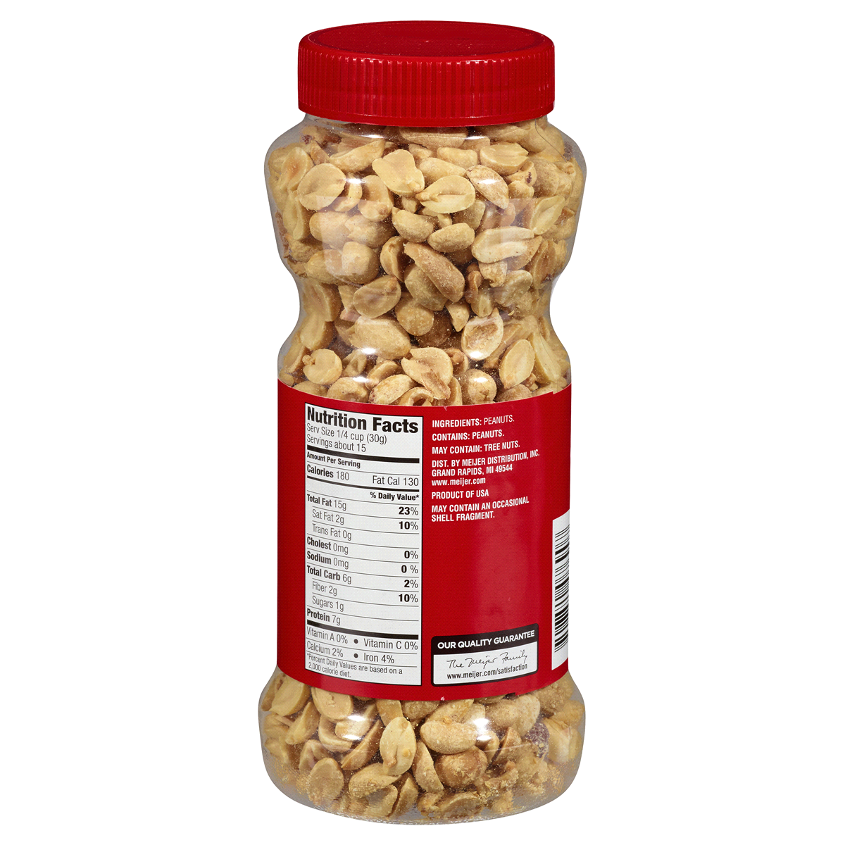 Meijer Unsalted Dry Roasted Peanuts 16 oz | Shipt