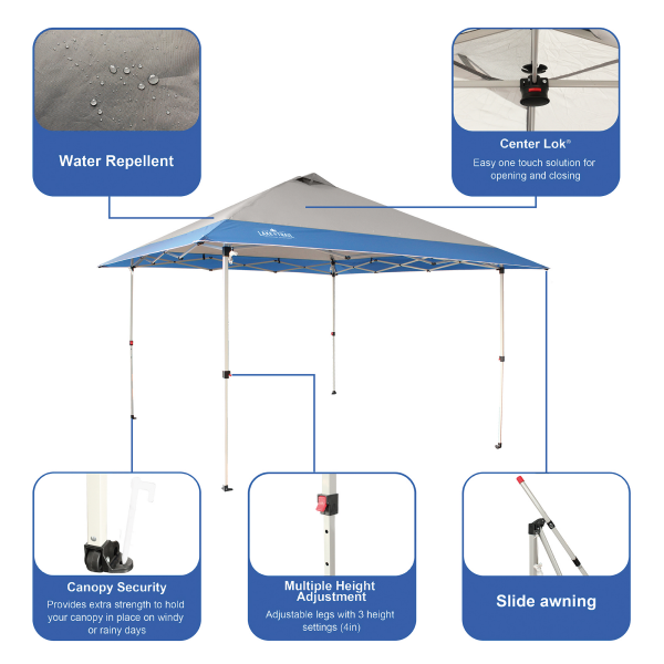 Lake & Trail Mega Shade 144 Pop Up Canopy 12 x 12 | Shipt