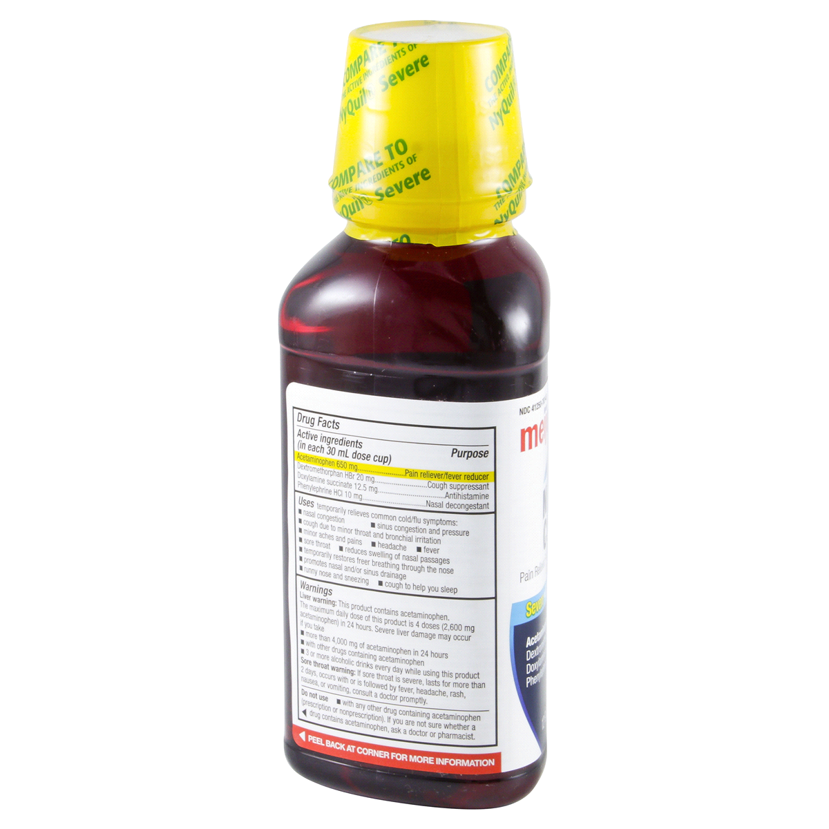 Meijer Maximum Strength Nitetime Cold & Flu, Mixed Berry Flavor 12 oz ...