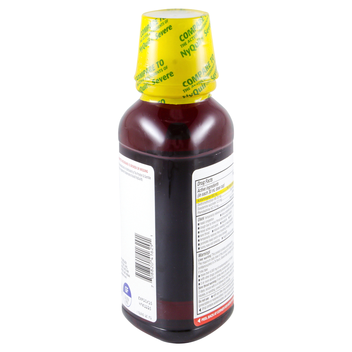 Meijer Maximum Strength Nitetime Cold & Flu, Mixed Berry Flavor 12 oz ...