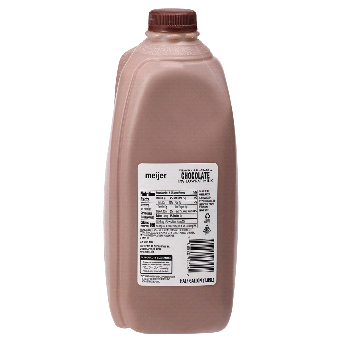 Meijer Chocolate 1% Low Fat Milk 1/2 gal | Shipt