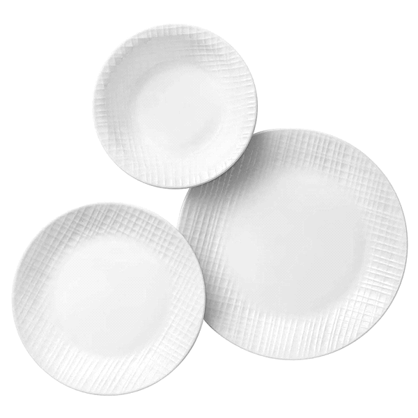 Corelle Studio Embossed Linen Weave Dinnerware Set 18 ct | Shipt