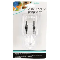 Meijer 2-in1 Deluxe Aquarium Gang Valve 1 ct | shipt