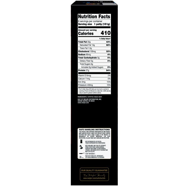 FREDERIKS BY MEIJER Frederik's By Meijer Certified Angus Beef Ground ...