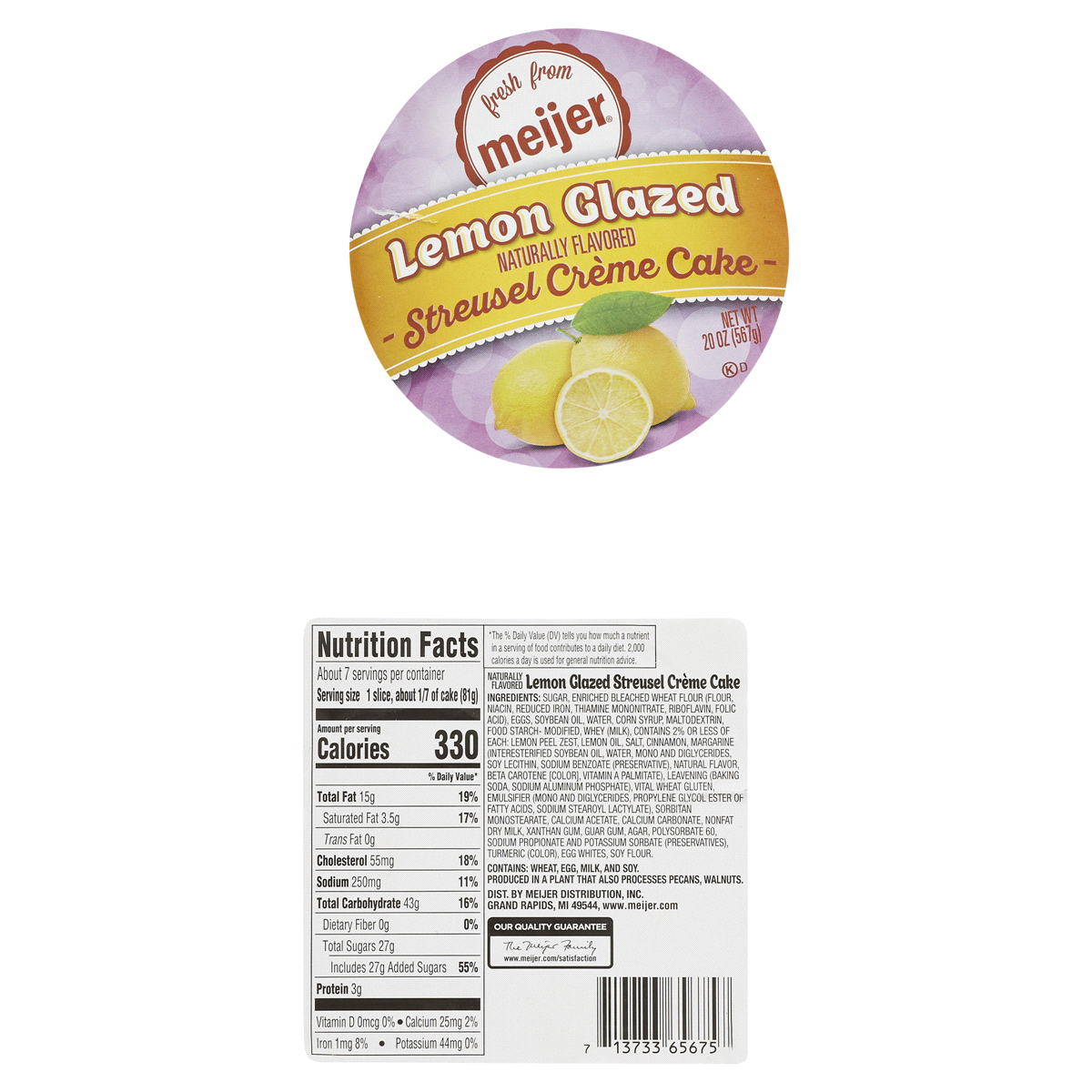 Fresh from Meijer Lemon Creme Cake, 20 oz 20 oz | Shipt
