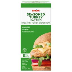 Meijer Seasoned Turkey Patties, 8 Count 8 ct | shipt