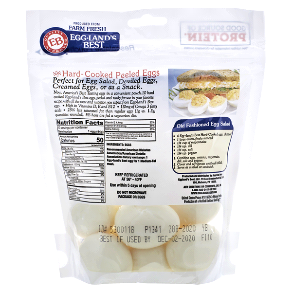 Eggland's Best Hard-Cooked Peeled Eggs 10 ct | Shipt