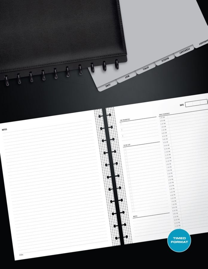 TUL Custom Note-Taking System Discbound Undated Daily Refill Pages ...