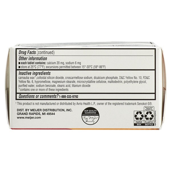 Meijer Senna-S Laxative Tablets 60 ct | Shipt