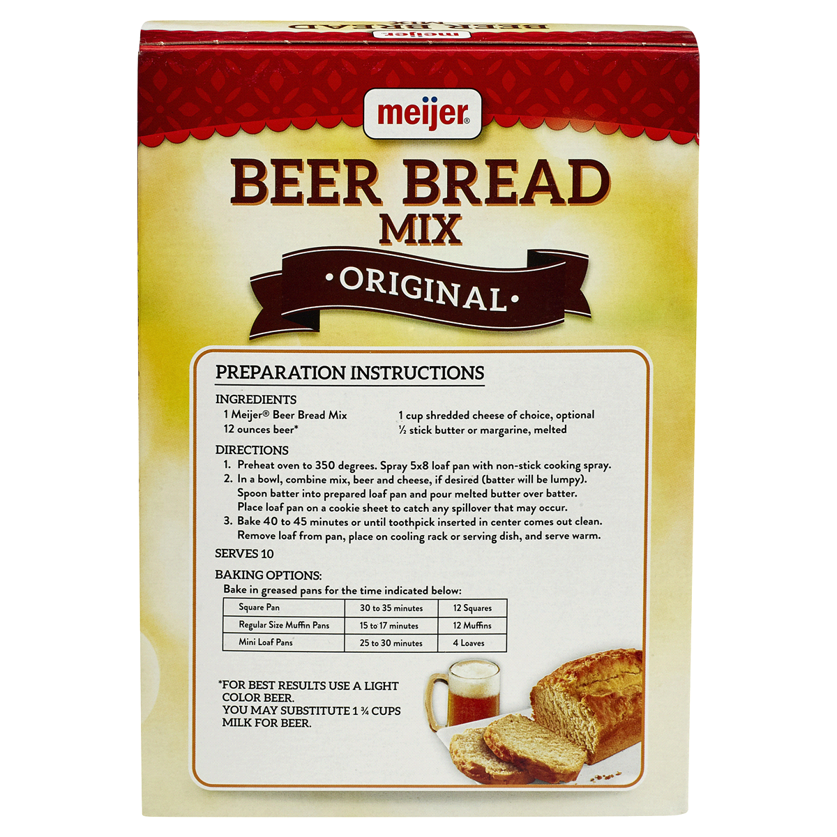Meijer Beer Bread Mix 16.06 oz | Shipt