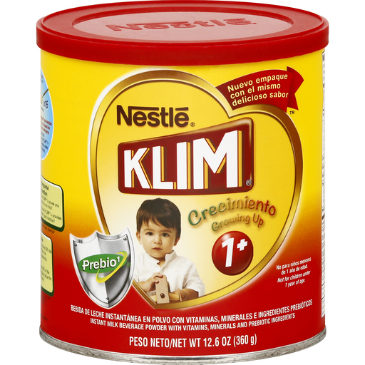 Nestlé Klim Milk Beverage, Instant, Growing Up, 1+ 12.6 oz (360 gram ...
