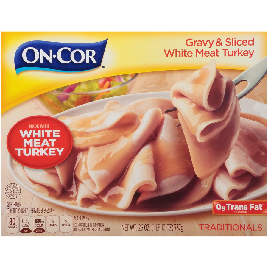 On-cor Traditionals Gravy & Sliced White Meat Turkey 26 oz | Shipt