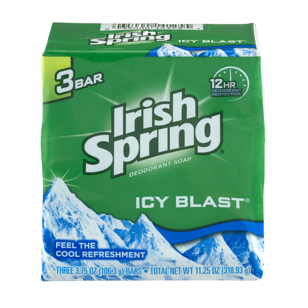 Irish Spring Icy Blast Deodorant Soap Bar 3 ct | Shipt