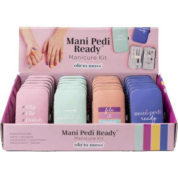 Dm Merchandising Olivia Moss Mani Pedi Ready 6-Piece Nail Kit, Assorted ...