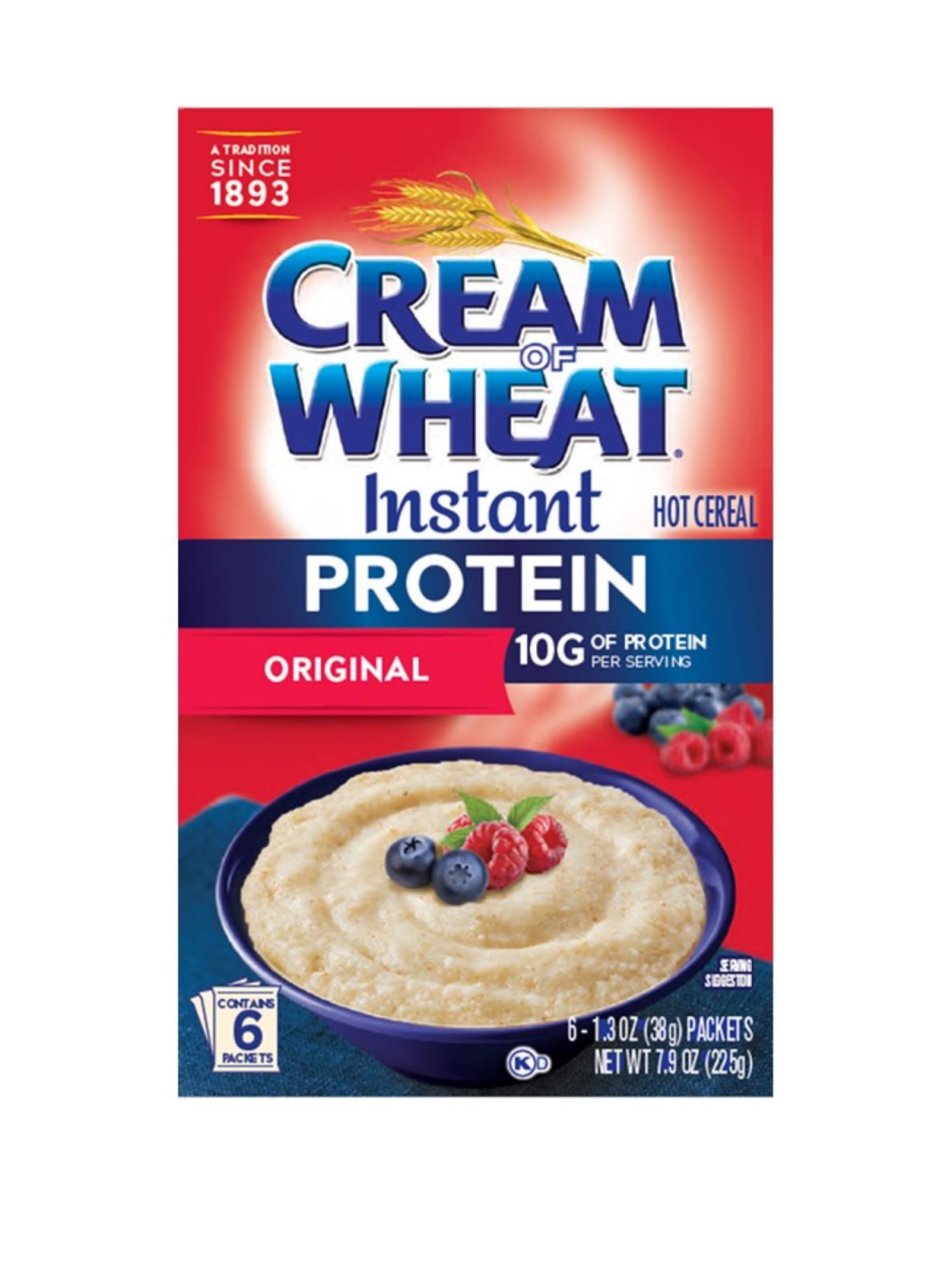 Cream of Wheat Protein Instant Original Hot Cereal\, Hot Breakfast ...