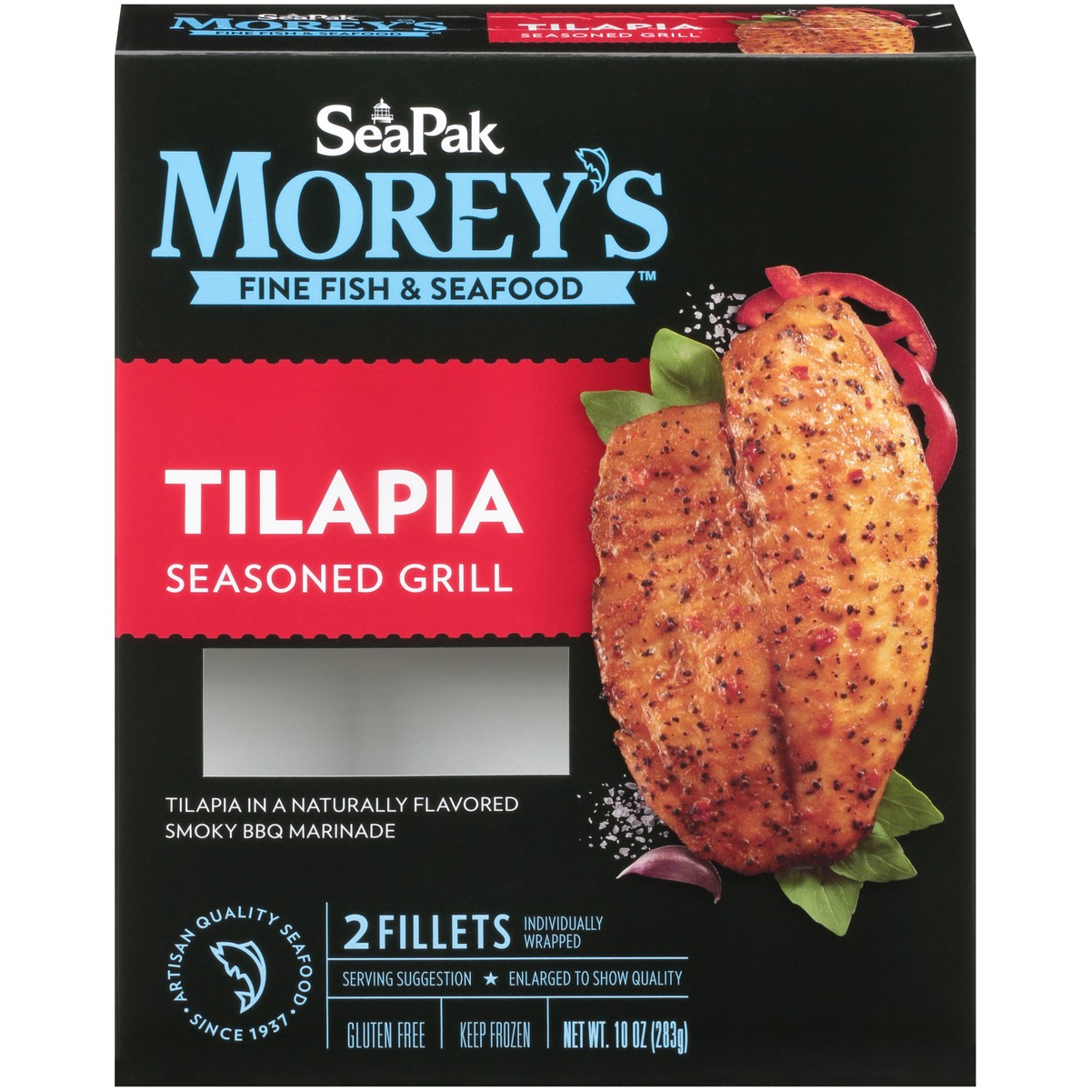 SeaPak Sea Pak Morey's Tilapia Seasoned Grill - Frozen 10 oz | Shipt