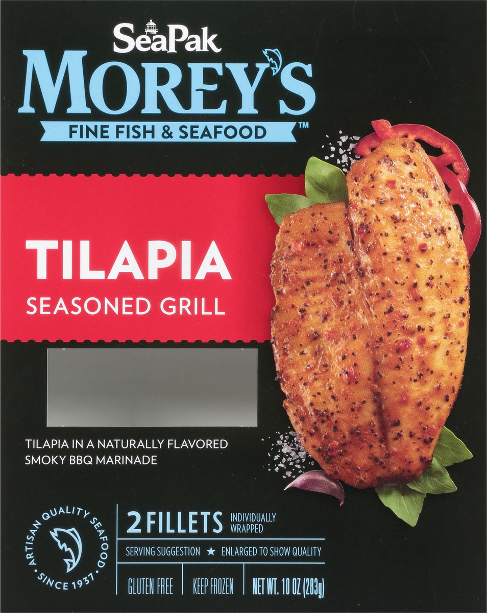 SeaPak Sea Pak Morey's Tilapia Seasoned Grill - Frozen 10 oz | Shipt