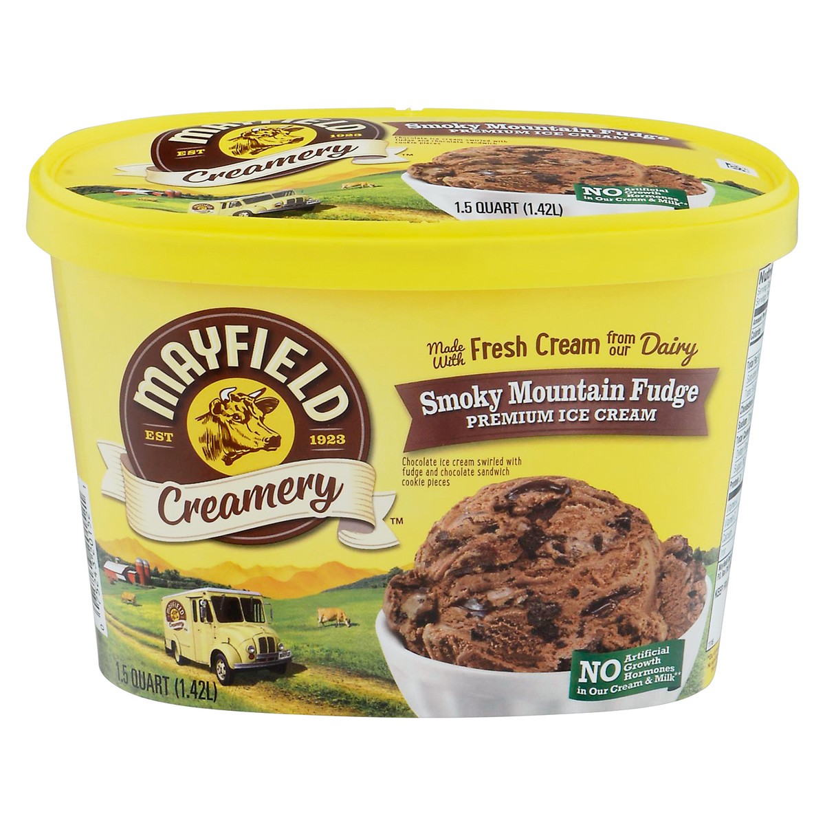 Mayfield Creamery Premium Smoky Mountain Fudge Ice Cream 1.5 qt 1.5 qt ...