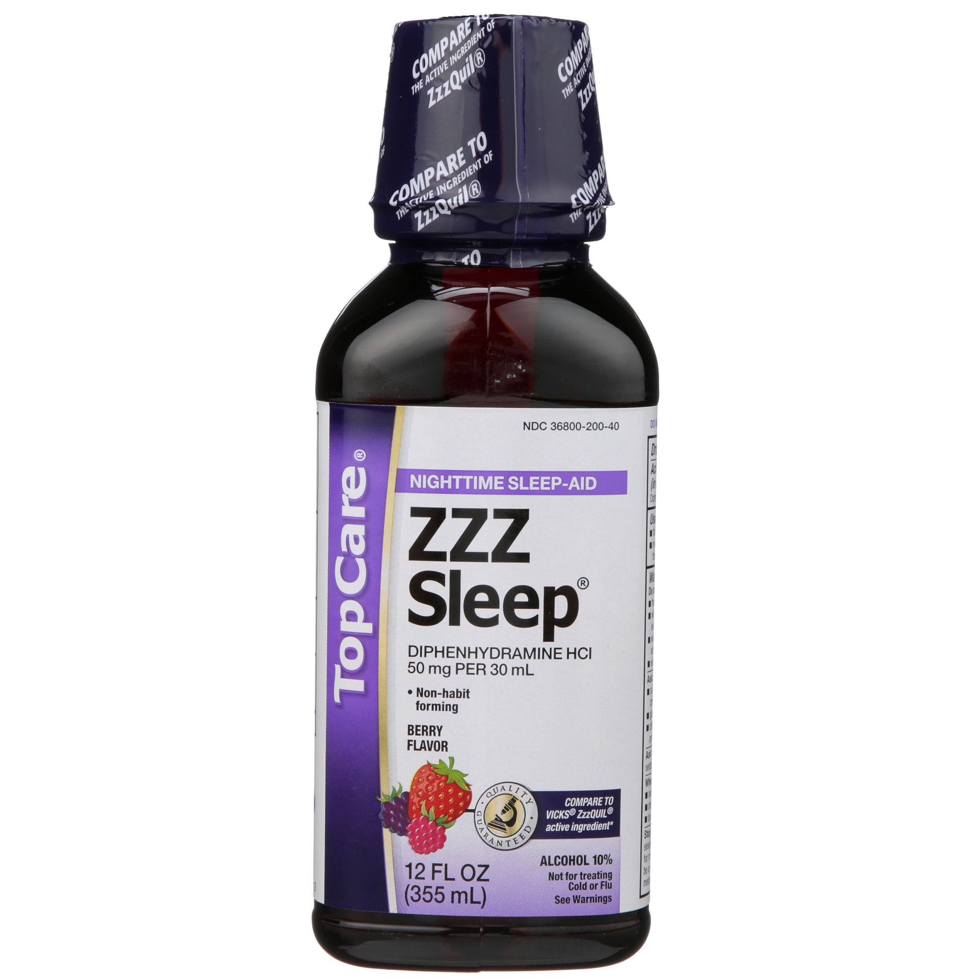 TopCare ZZZ Sleep Nighttime Sleep-Aid Berry 12 fl oz | Shipt