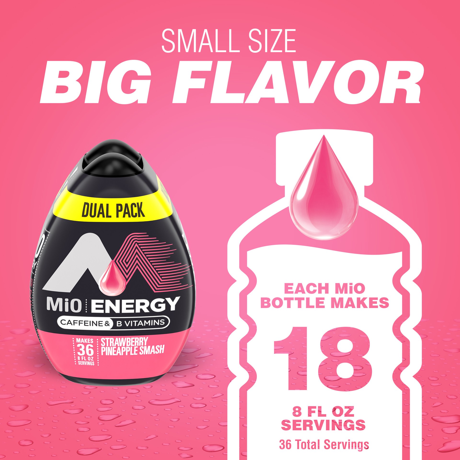 MiO Energy Strawberry Pineapple Smash Naturally Flavored Liquid Water ...