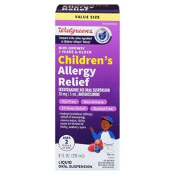Walgreens Wal-Fex Children's Allergy Liquid Dye-Free Berry 8 oz | shipt
