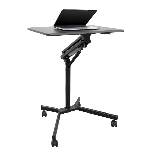 Realspace 28"W Mobile Sit-To-Stand Compact Desk, Black 1 ct | Shipt
