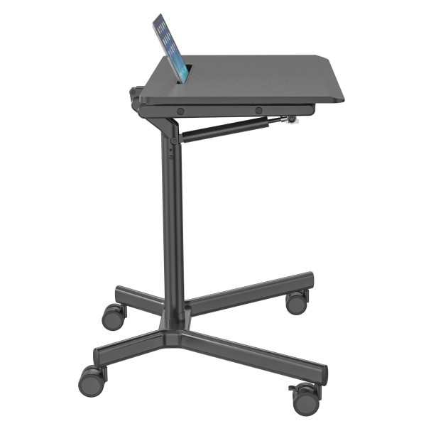 Realspace 28"W Mobile Sit-To-Stand Compact Desk, Black 1 ct | Shipt