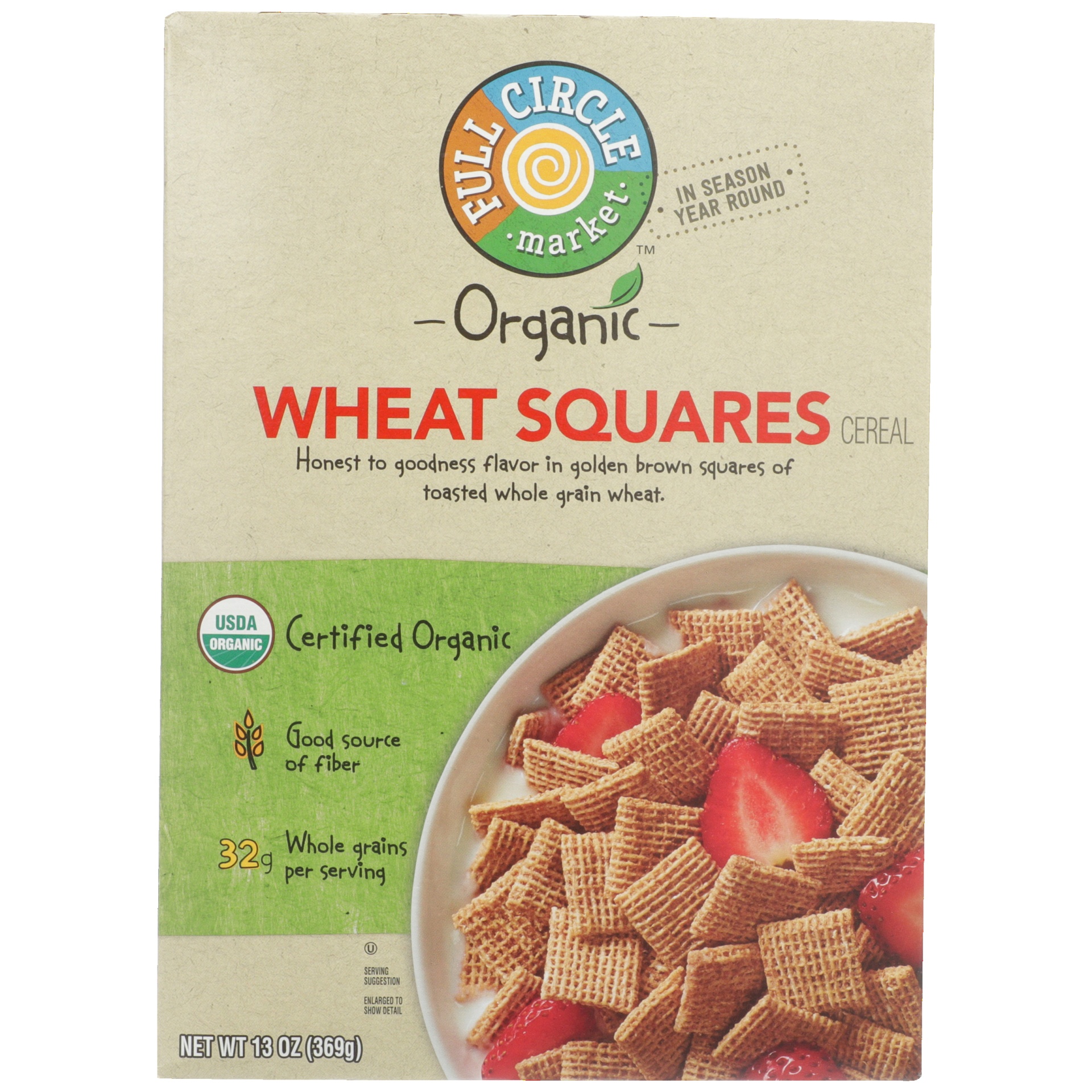 Full Circle Market Cereal Organic Wheat Squares 13 oz | Shipt