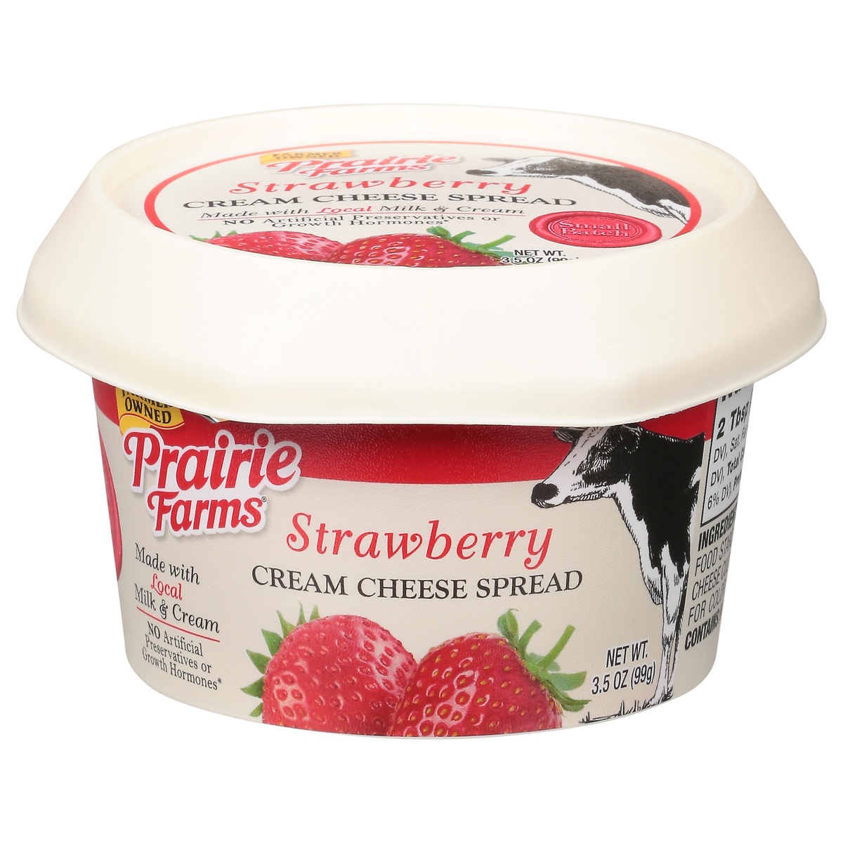 Prairie Farms Cream Cheese Spread, Strawberry 3.5 oz | Shipt