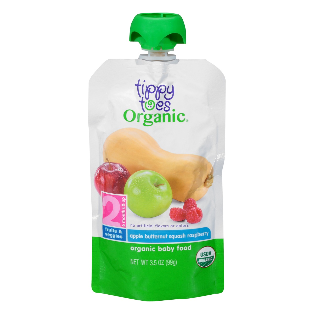 Tippy Toes Organic Baby Food Stage 2 Apple Butternut Squash Raspberry 3 ...