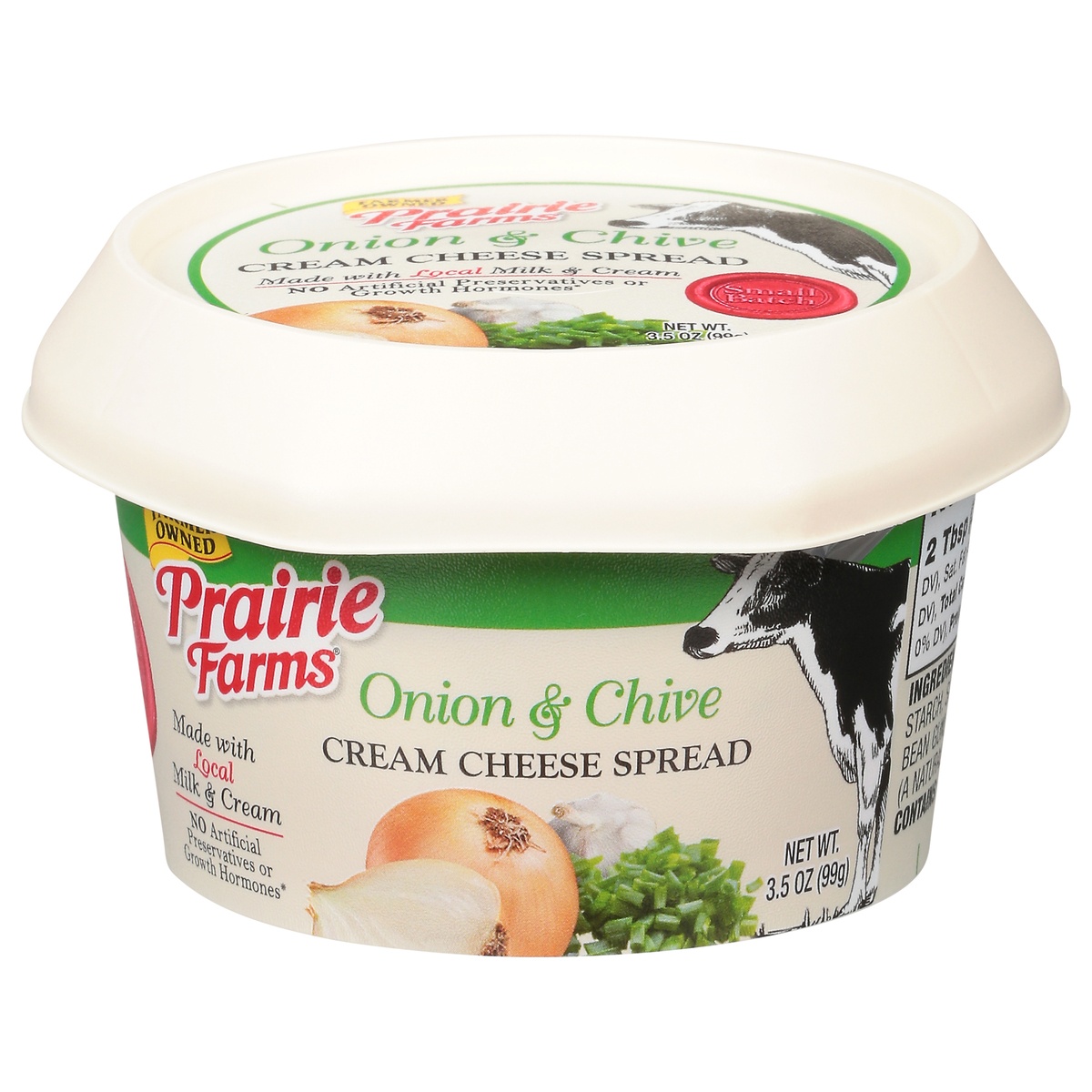 Prairie Farms Cream Cheese Spread, Onion & Chive 3.5 oz | Shipt