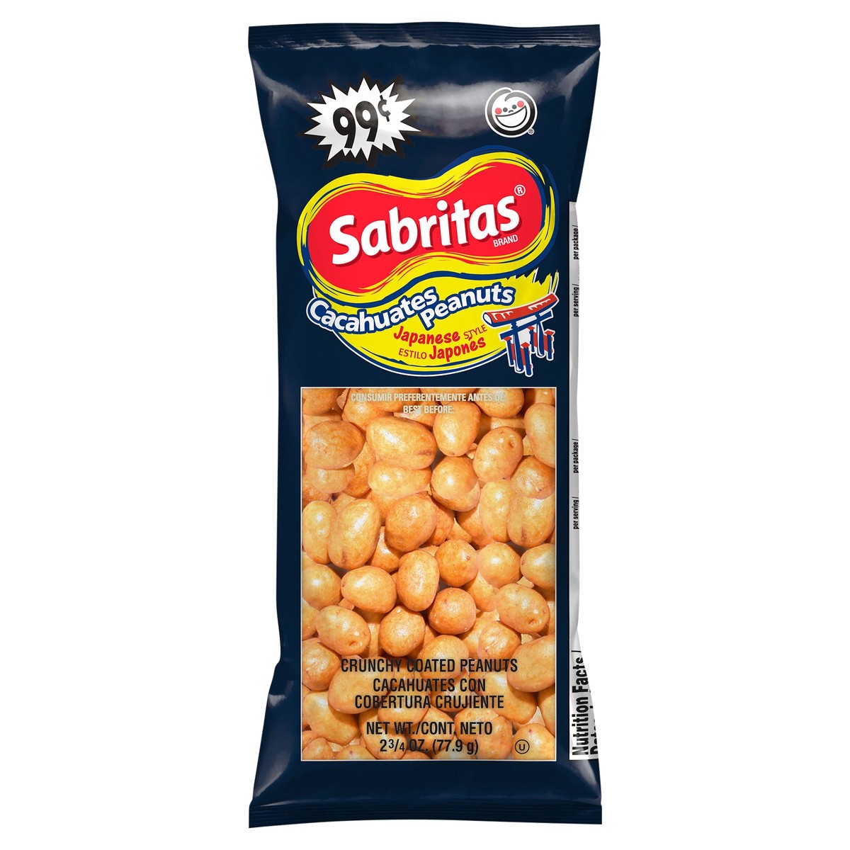 Sabritas Crunchy Coated Peanuts Japanese Style 2 3/4 Oz 2.75 oz | Shipt