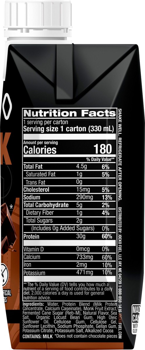Jocko Chocolate Protein Mölk Shake 11 oz Tetrapak 11 oz | shipt