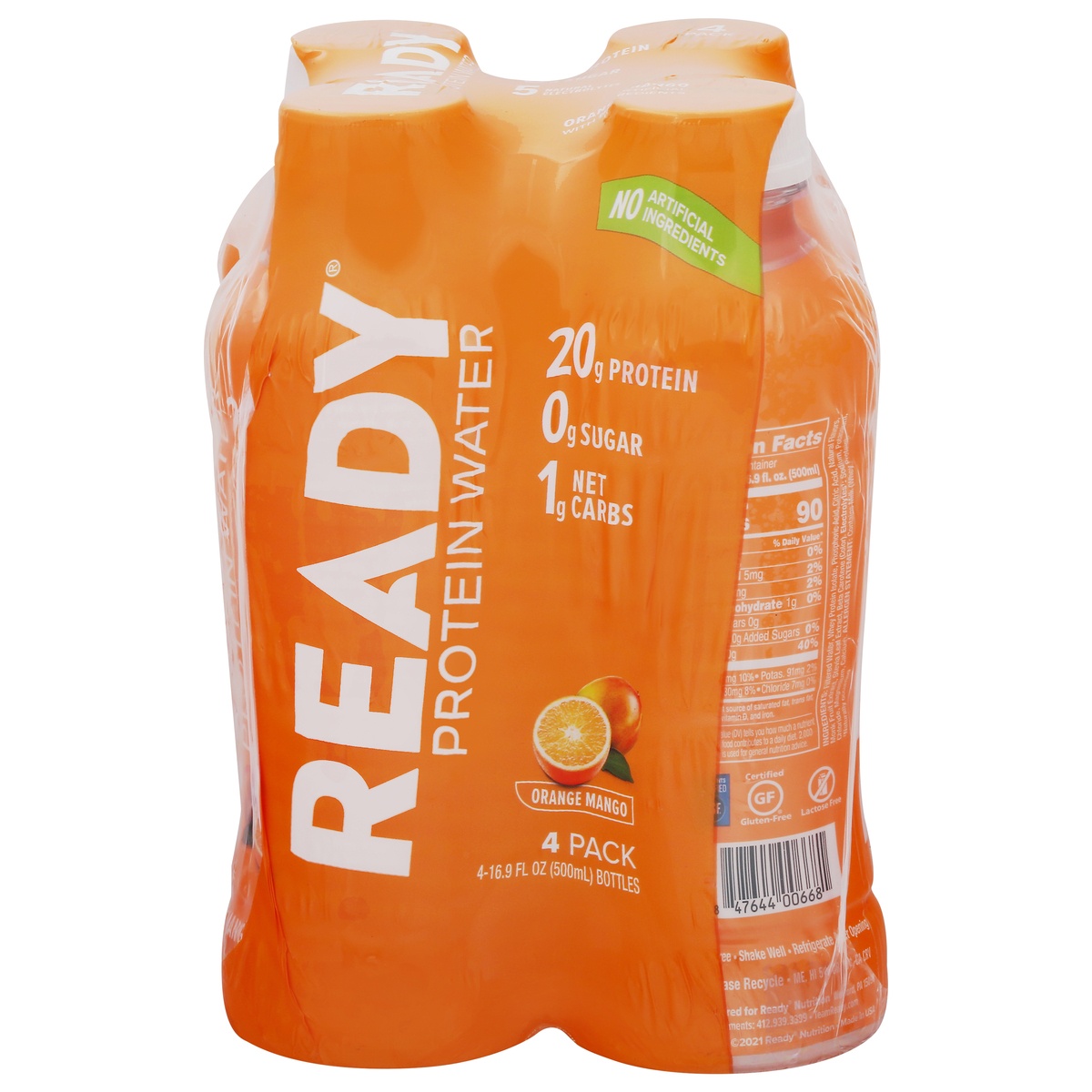 Ready 4 Pack Orange Mango Protein Water 4-16.9 fl oz Bottles 4 ct | Shipt
