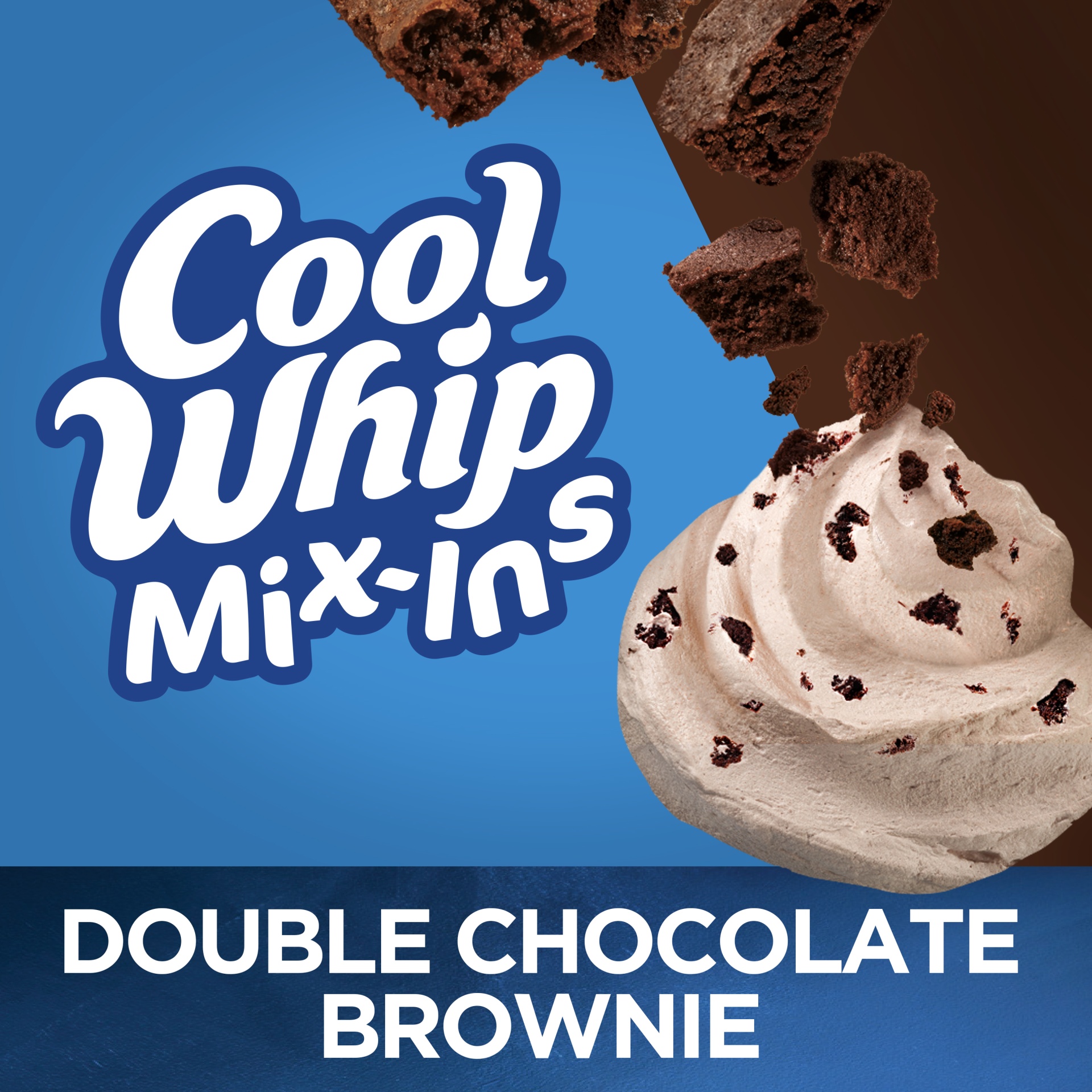 COOL WHIP Mix-Ins Double Chocolate Brownie Whipped Topping, 8 oz Tub 8 ...