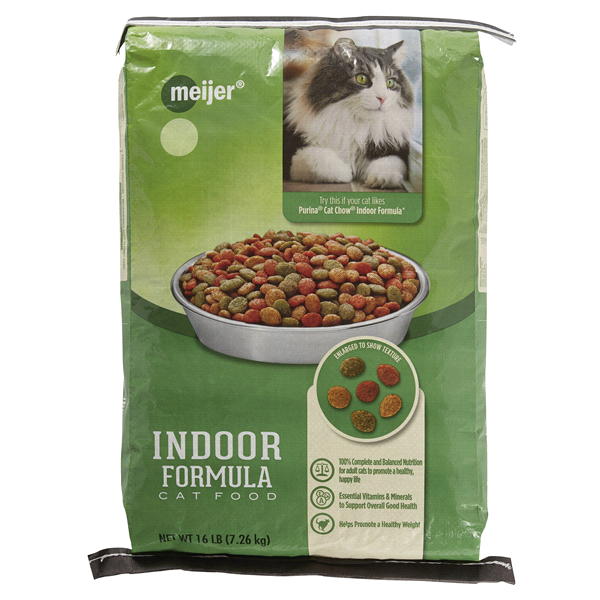 Meijer Main Choice Indoor Formula Dry Cat Food 16 lb | Shipt